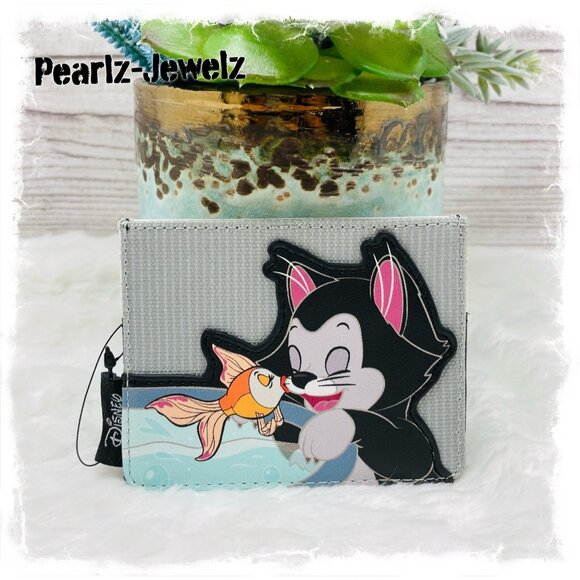 Loungefly | Bags | Loungefly Disney Pinocchio Figaro Fish Cardholder ...